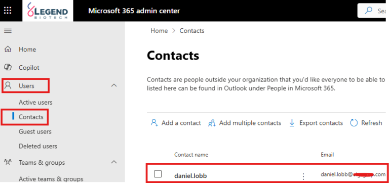 Create bulk External Contact users in M365 / Exchange Online Address ...